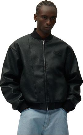 Arte Homme, Vestes, Noir, Taille: M Blouson aviateur avec logo en relief