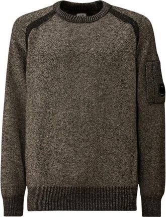 C.P. Company Fleece Strick-Rundhals - - Knitwear - Herren - Grau - 2XL