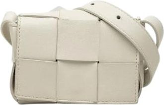 Bottega Veneta Pre-owned Cassette Leather Shoulder Bag - Femme - Pre-owned - Blanc - Taille: ONE Size
