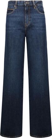 Frame Denim Femme, Jeans, Bleu, Taille: W25 Jean Jambe Large avec Revers