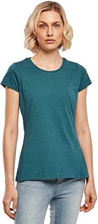 Build Your Brand Femme Bb012-ladies Basic Tee T-Shirt, Bleu Sarcelle, 3XL EU