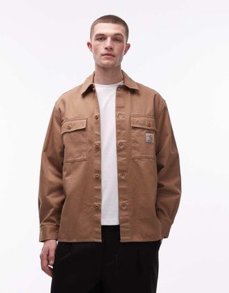 Carhartt Work in Progress Kelly - Twill-Hemdjacke in Braun-Brown