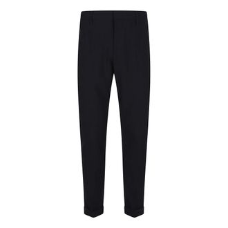 Dondup Blaue Wollmischungshose Aw25 - - Trousers - Herren - Blau - W30