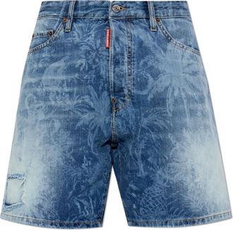 Dsquared2 Homme, Shorts, Bleu, Taille: 2XL Boxer Denim Shorts