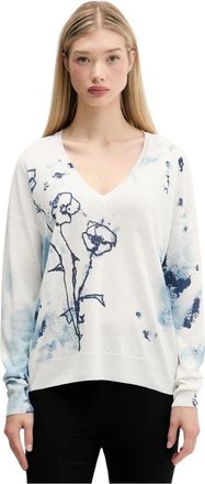 Desigual Damen, Strickwaren, Wei&szlig;, SGr&ouml;&szlig;e
