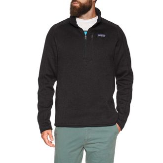 Patagonia Herren Ms Better Sweater 1/4 Zip Sweatshirt, schwarz, XS