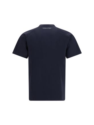 Balenciaga Mens Long-Sleeve Layered T-Shirt Navy-White Polyamide; Elastane T-Shirts Navy/white And Polos