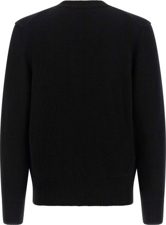 Burberry EKD Logo Intarsia-Knit Sweater - Black