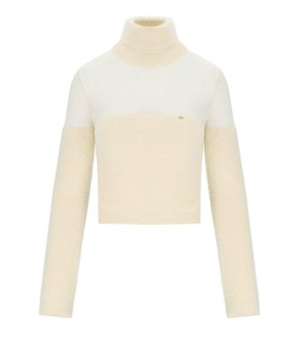 Elisabetta Franchi PULL &Agrave; COL ROUL&Eacute; CROP MILK ELISABETTA FRANCHI