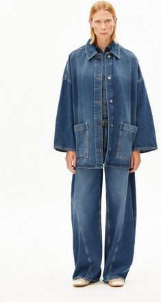 Armedangels Jeansjacke DRAAPY DENIM Jeansjacke aus TENCEL Lyocell Mix Oversized Fit