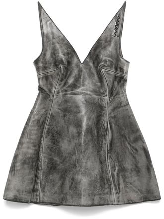 Marni robe courte à coupe évasée - Gris