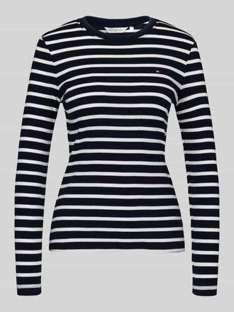 Tommy Hilfiger Slim Fit Langarmshirt aus reiner Baumwolle