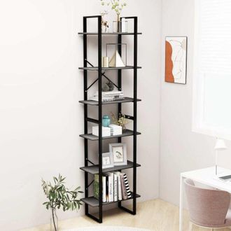 vidaXL Lagerregal Grau 60x30x210 cm Holzwerkstoff - Vidaxl