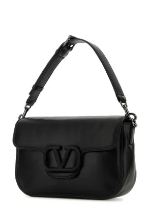Valentino Garavani Mens Black Leather Loc&atilde;&sup2; Handbag Nero Borse A Mano Bag
