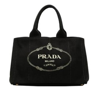 Prada Pre-owned Canvas Tote Bag - - Pre-owned - Damen - Schwarzk - ONE SIZE