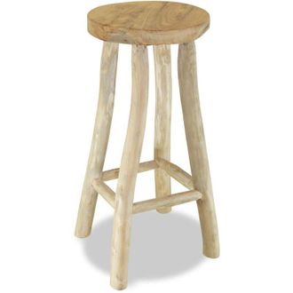 vidaXL Barhocker Teak Massivholz Vidaxl 73023