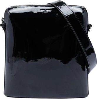 Saint Laurent Sac bandouli&egrave;re en cuir verni Pre-owned - Femme - Pre-owned - Noir - Taille: ONE Size
