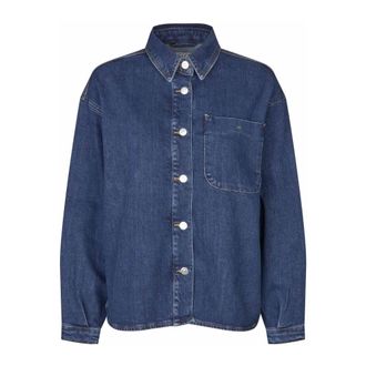 Masai Femme, Blouses et Chemises, Bleu, Taille: 44 FR Chemises en jean