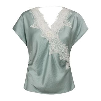 Co'Couture Femme, Blouses et Chemises, Vert, Taille: 44 FR Blouse Elara