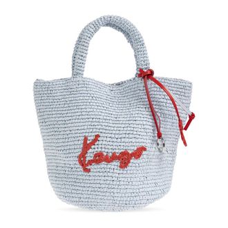Kenzo Tasche mit besticktem Logo - - Bags - Damen - Blau - ONE SIZE