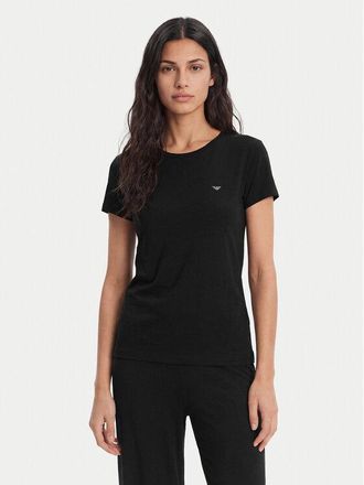 Emporio Armani T-Shirt EW000408 AF19024 UC001 Schwarz Regular Fit