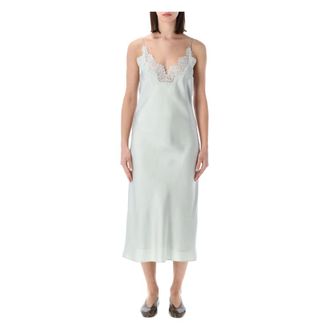 R&oacute;he Slipdress Silk - - Dresses - Damen - Gr&uuml;n - XS