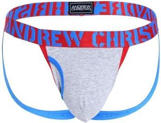 Andrew Christian sous-vêtement Hommes Fly Jock W/Almost Naked Heather Grey - Gris - 1 x Taille M