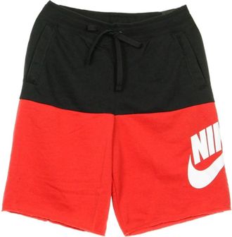 Nike Schwarze- University Red und wei&szlig;e Trainingshose - - Shorts - Herren - Mehrfarbig - XL