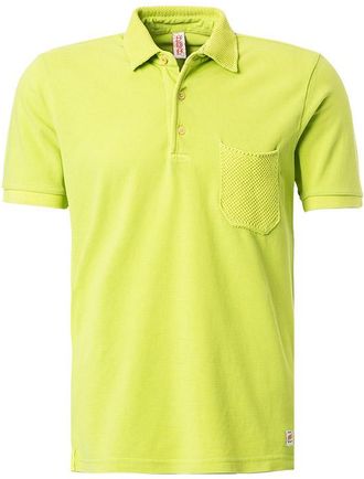 Bob Herren Polo-Shirt grün Baumwoll-Piqué