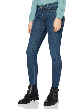 Only Damen ONLISA Life REG Skinny BB BAY346 Jeans, Dark Blue Denim, 28/32