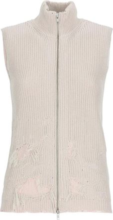 Maison Margiela Femme, Vestes, Rose, Taille: 40 FR Amended Optical Ribs Vest