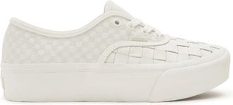 Vans Femme, Chaussures, Blanc, Taille: 37 EU Authentic Platform 2.0 Woven