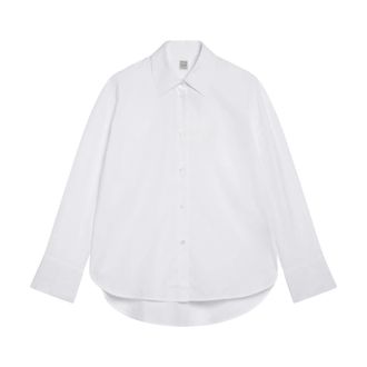 Toteme Boxy Poplin Shirt - - Blouses & Shirts - Damen - Wei&szlig; - S