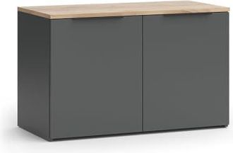 Vicco Sideboard Wido, Anthracite, 80x50cm avec 2 Portes