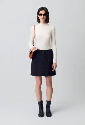 Claudie Pierlot Jupe courte boutonnée
