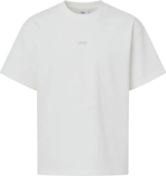 Won Hundred Homme, Tops, Blanc, Taille: S Staff Boxy Tee