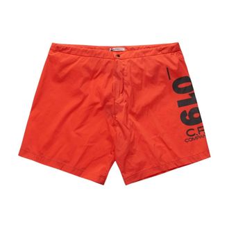 C.P. Company Klassische Boxershorts f&uuml;r M&auml;nner - - Shorts - Herren - Rot - M