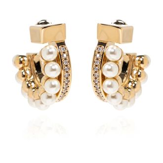 Ferragamo Femme, Accessoires, Jaune, Taille: ONE Size Boucles doreilles semi-circulaires