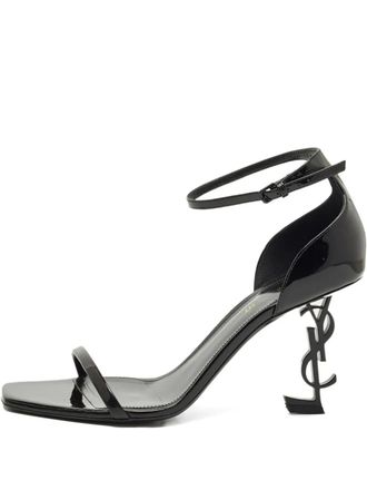 Saint Laurent Opyum Sandalen mit Design-Absatz - Schwarz