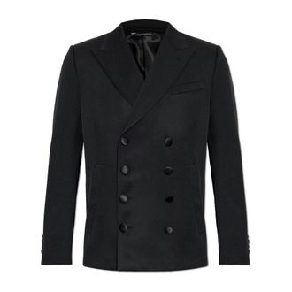 Dolce & Gabbana Wollblazer - - Jackets - Herren - Schwarzk - XL