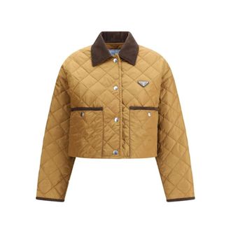 Prada Damen, Jacken, Gelb, MGröße