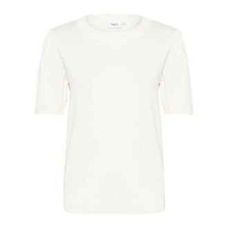 Saint Tropez Pull Ice avec Manches &frac34; - Femme - Pulls - Blanc - Taille: 40 FR