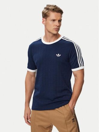 adidas T-Shirt Drop Needle 3 Stripes Tee KS7448 Dunkelblau Regular Fit
