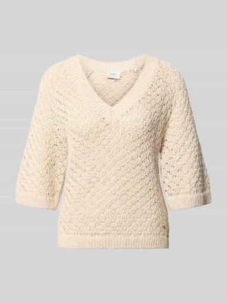 Pepe Jeans London Boxy Fit Strickpullover aus Baumwoll-Mix Modell AMBER