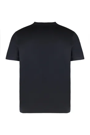 Paul & Shark Mens Cotton Jersey T-Shirt With Logo Blue T-Shirts And Polos