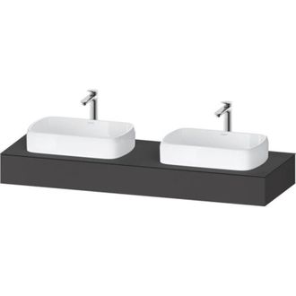 Duravit Qatego Konsole, 1600x550x170mm, Ausschnitt links u. - Duravit