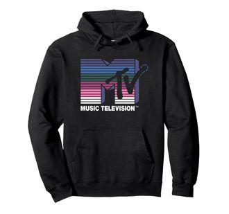 Giesswein Pastellfarben Farbverlauf MTV-Logo Pullover Hoodie