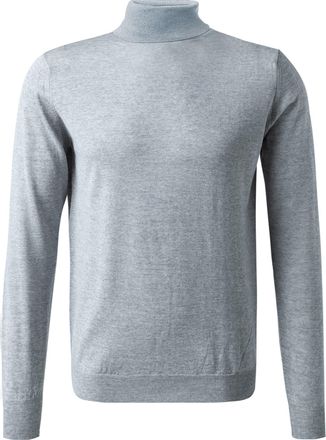 Stenströms Herren Rollkragenpullover grau unifarben
