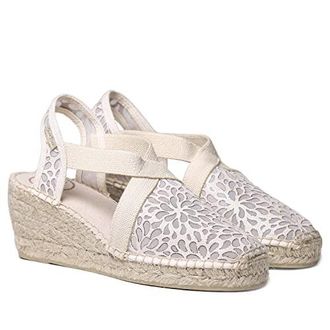 Toni Pons Espadrille Femme en mati&egrave;re synth&eacute;tique - Terra - Ecru, 38 EU