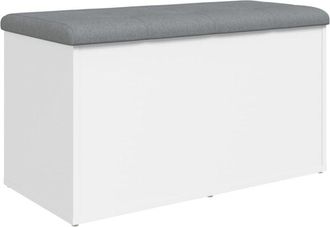 vidaXL Vidaxl - Sitzbank mit Stauraum Weiß 82x42x45 cm Holzwerkstoff